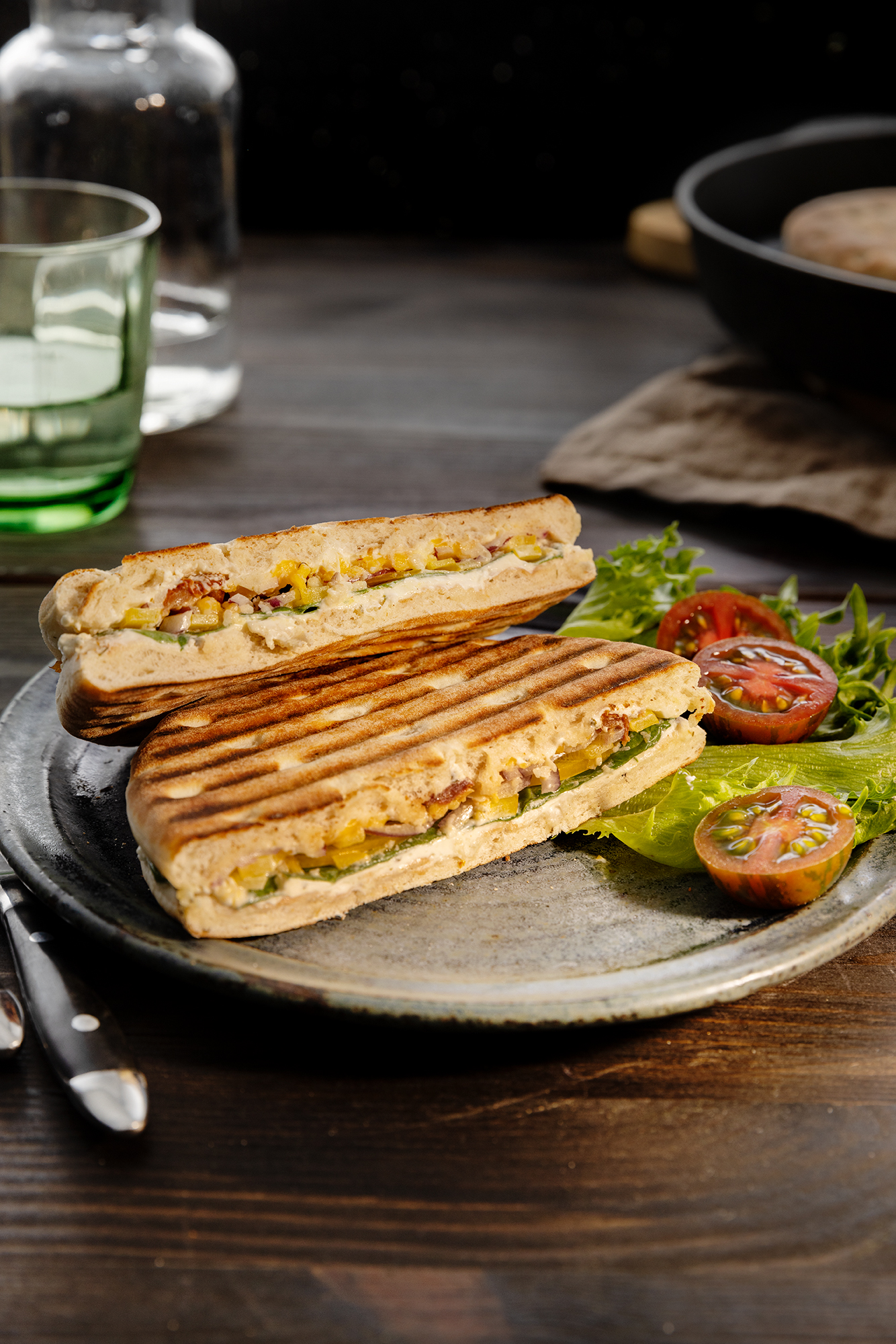 Grillad vegetarisk macka med fetaost och soltorkade tomater | Polarbröd Grillad vegetarisk macka med fetaost och soltorkade tomater | Polarbröd